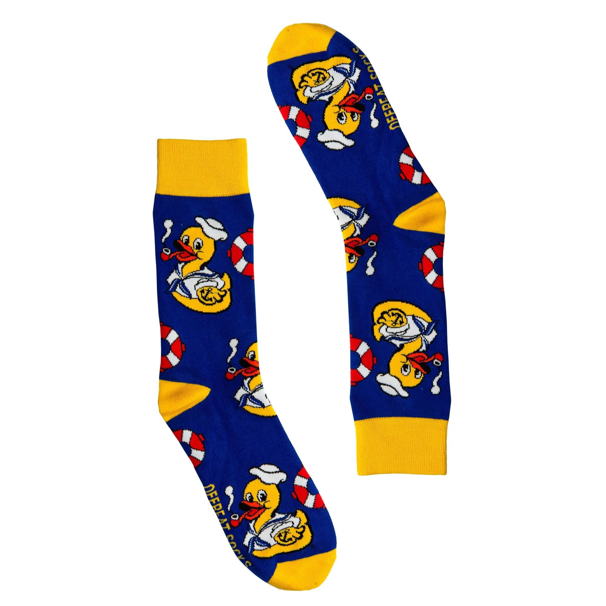 Ducks Ahoy! Rubber Ducky Socks | The Offbeat Sock Company Australia